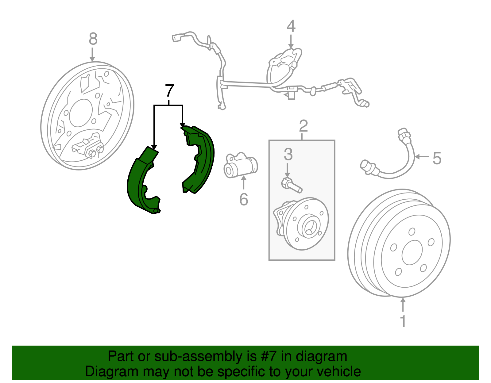 04495-02212 - Brake Shoes 2009-2019 Toyota Corolla | Longo Toyota Parts