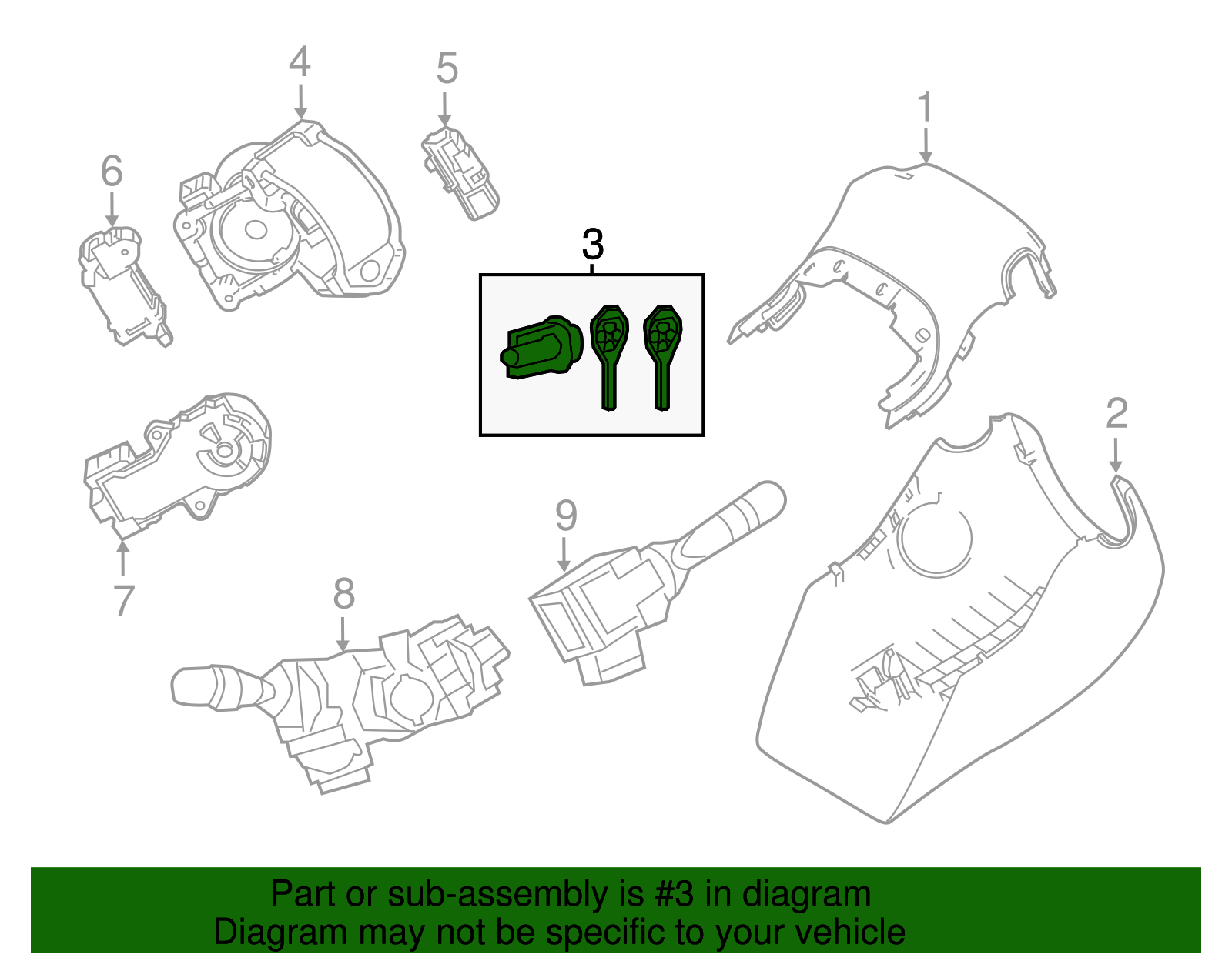 69057-F4010 - High-Quality Ignition Lock Cylinder Set for 2018-2022 ...