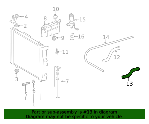 463-501-06-84 - Upper Hose 2002-2008 Mercedes-Benz G 500 | Mercedes ...