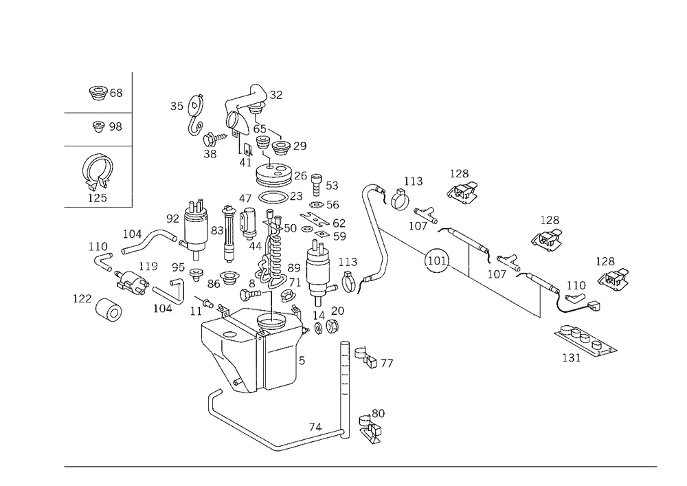 140-860-02-60 - Container 1978-1999 Mercedes-Benz | Mercedes-Benz USA Parts