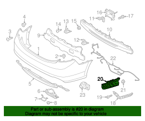 2015-2017 Hyundai Azera Lower Bracket 86681-3V500 | QuirkParts