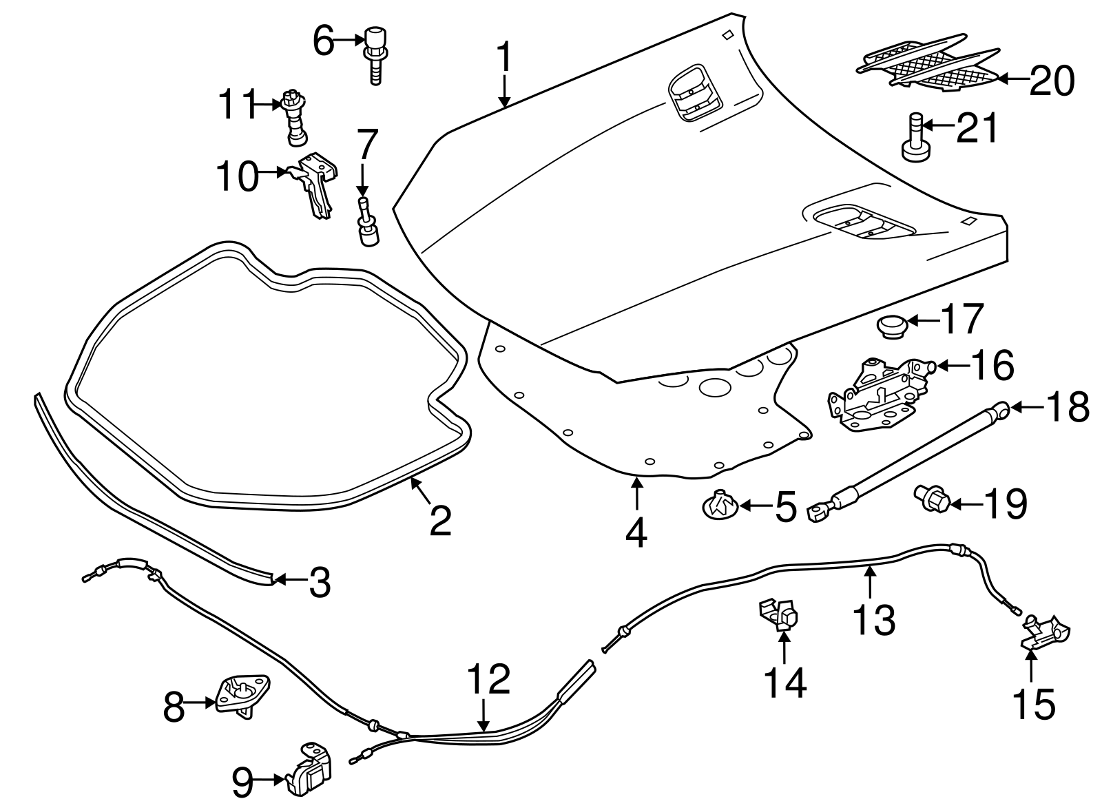 Air Inlet Grille 231-750-00-00-9040 | MB OEM Parts