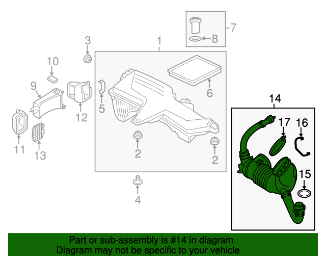 13718574783 - 2014-2018 BMW Outlet Tube (13-71-8-574-783) | BMW of ...