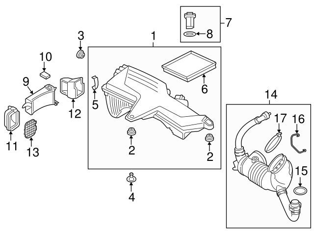 2012-2018 BMW Air Filter 13718511668 | OEM Parts Online