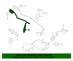 11-78-8-600-992 - Oxygen Sensor 2014-2023 Mini | AutoNationParts.com