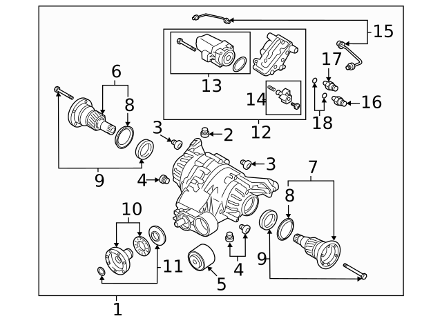 2020-2024 Audi Differential Assembly 0BX-500-043-C | Audi USA Parts