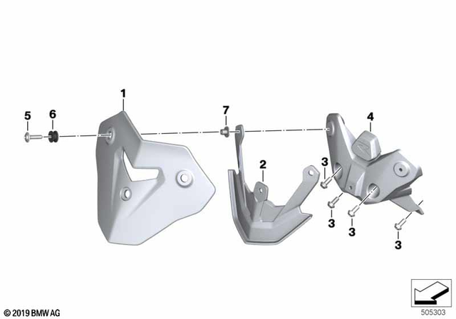 46638403844 - Spoiler Front 2020-2023 BMW-Motorrad F900R | BMW Motorrad USA