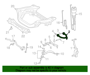2007-2014 Mercedes-Benz Upper Control Arm 221-330-89-07 | AutoNation Parts