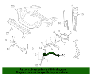 2213306611 - Lateral Arm 2007-2014 Mercedes-Benz | AutoNationParts.com