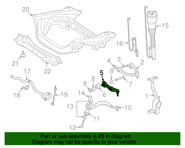 221-330-78-07-80 - Suspension Control Arm 2007-2014 Mercedes-Benz ...