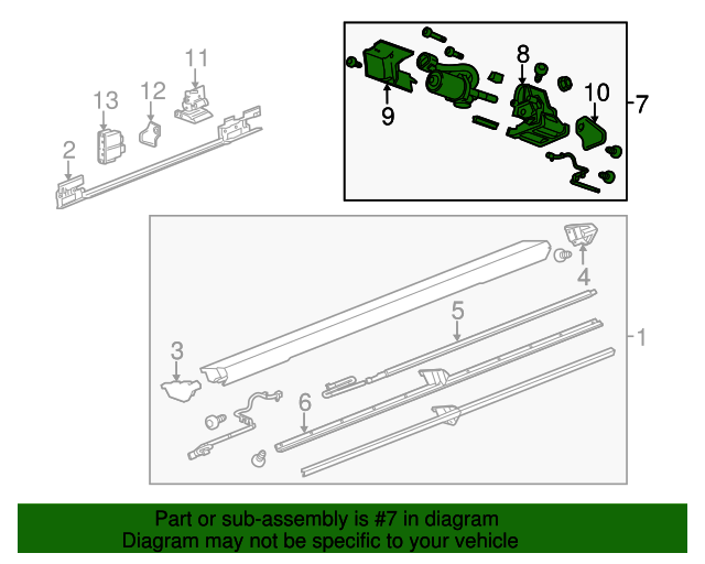 2015-2020 GM Driver Side Assist Step Motor 84452642 GM | GMPartsDirect.com