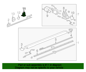2015-2020 GM Driver Side Assist Step Rear Bracket 22935838 GM ...