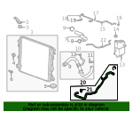 2020-2025 GM Radiator Surge Tank Outlet Hose 85119168 GM ...