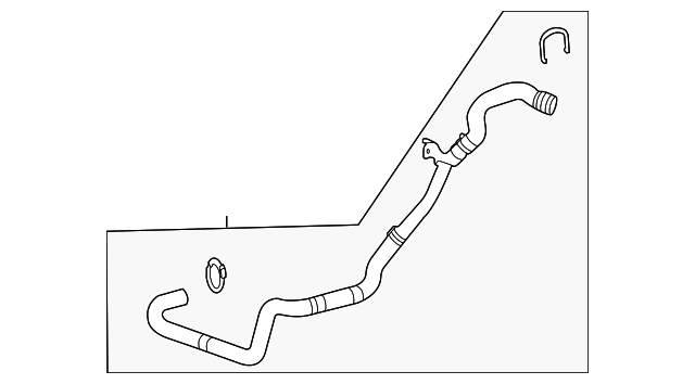 2020-2024 GM Radiator Surge Tank Outlet Hose 85119168 | TascaParts.com