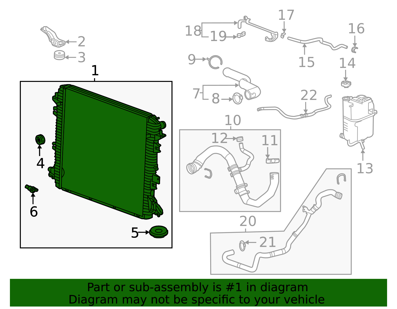 2020-2025 GM Engine Radiator 85610318 GM | GMPartsDirect.com