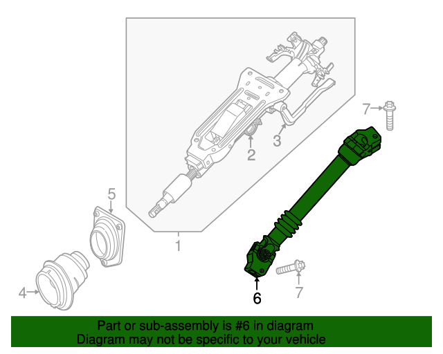 32306886555 - 2007-2015 BMW Lower Shaft (32-30-6-886-555) | BMW of ...