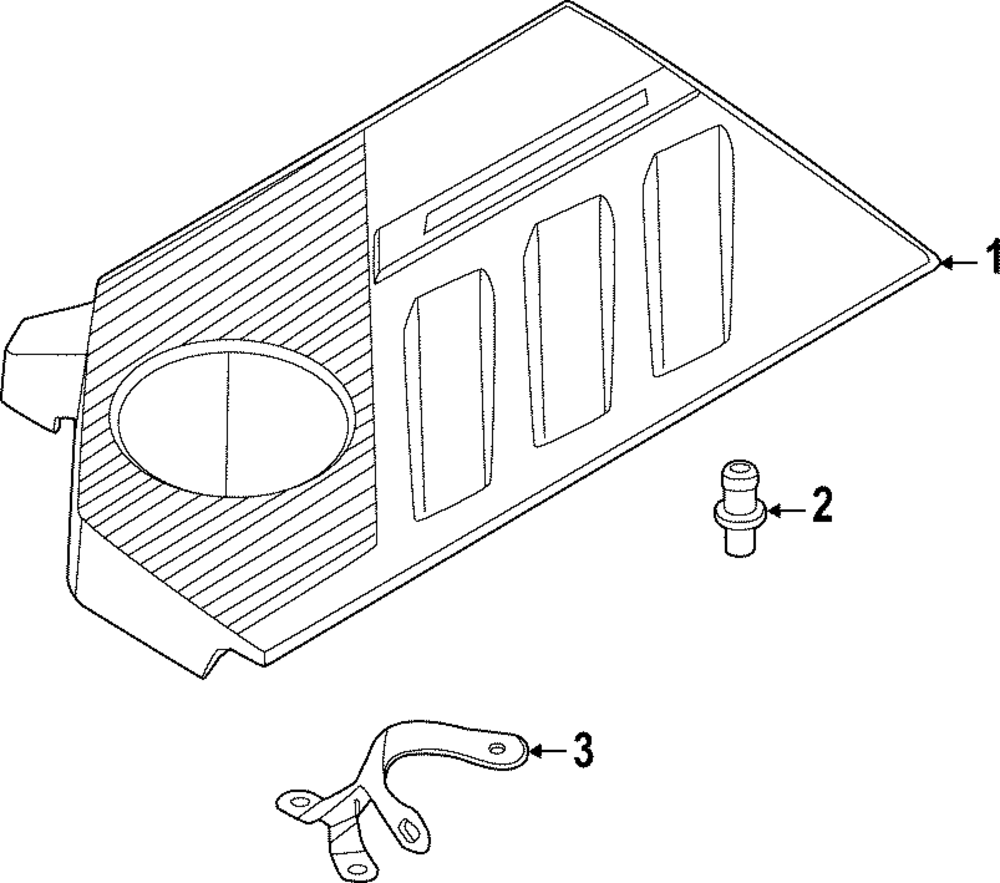 2022-2023 Nissan Rogue Engine Cover 14041-6RC1A | Team Nissan Inc.