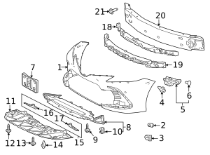 75101-06100 - License Bracket 2021-2024 Toyota Camry | Longo Toyota Parts