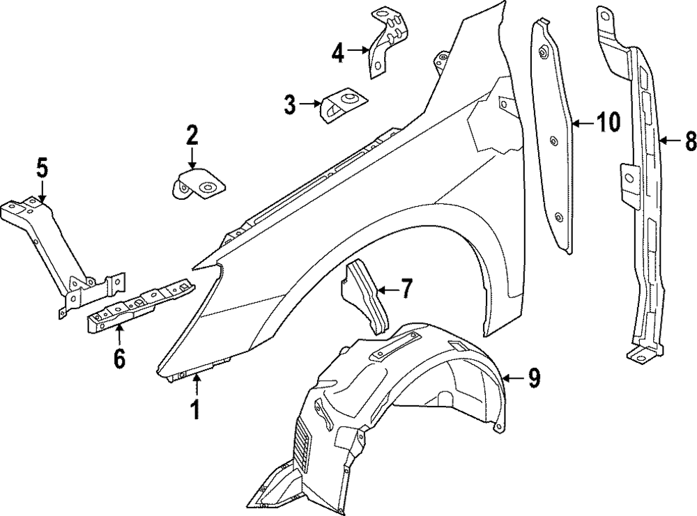 2022-2024 Audi RS3 Fender Liner 8Y0-821-172-J | Retail Performance Auto ...