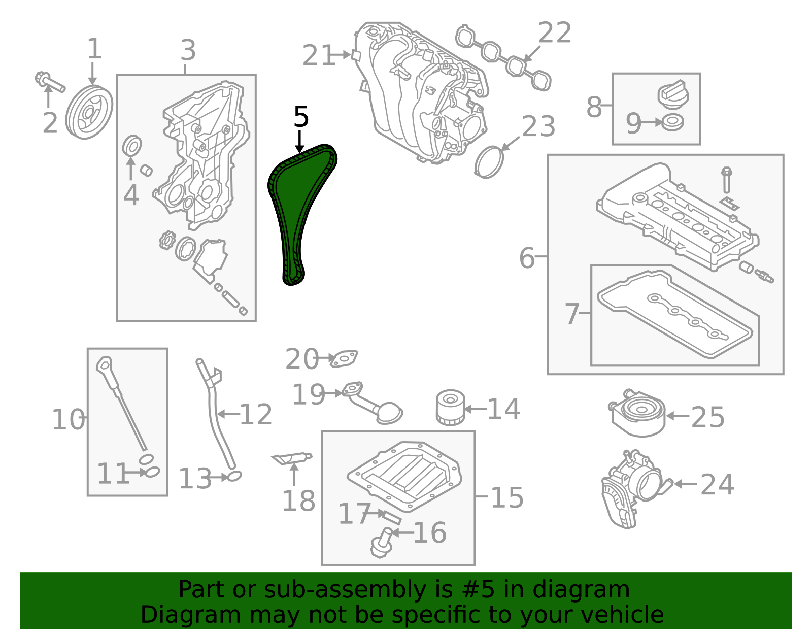 2012-2024 Kia Timing Chain 24321-2B620 | Retail Performance Auto Parts
