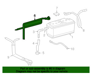 2003-2012 Mercedes-Benz Battery Cable 230-540-27-07 | AutoNationParts.com