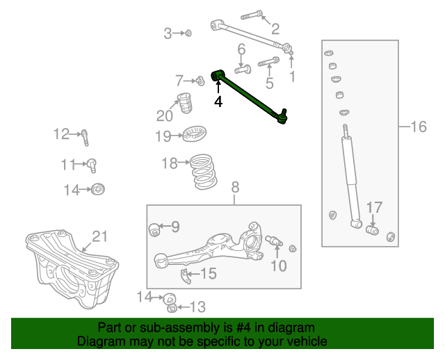 48720-42010 - Lower Control Arm - 1996-2003 Toyota RAV4 | Nucar Toyota ...