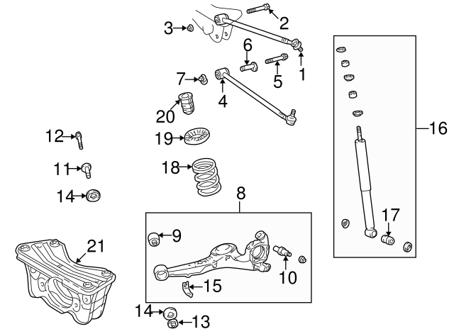 48409-42011 - Alignment Camber Adjusting Eccentric 1996-2000 Toyota ...