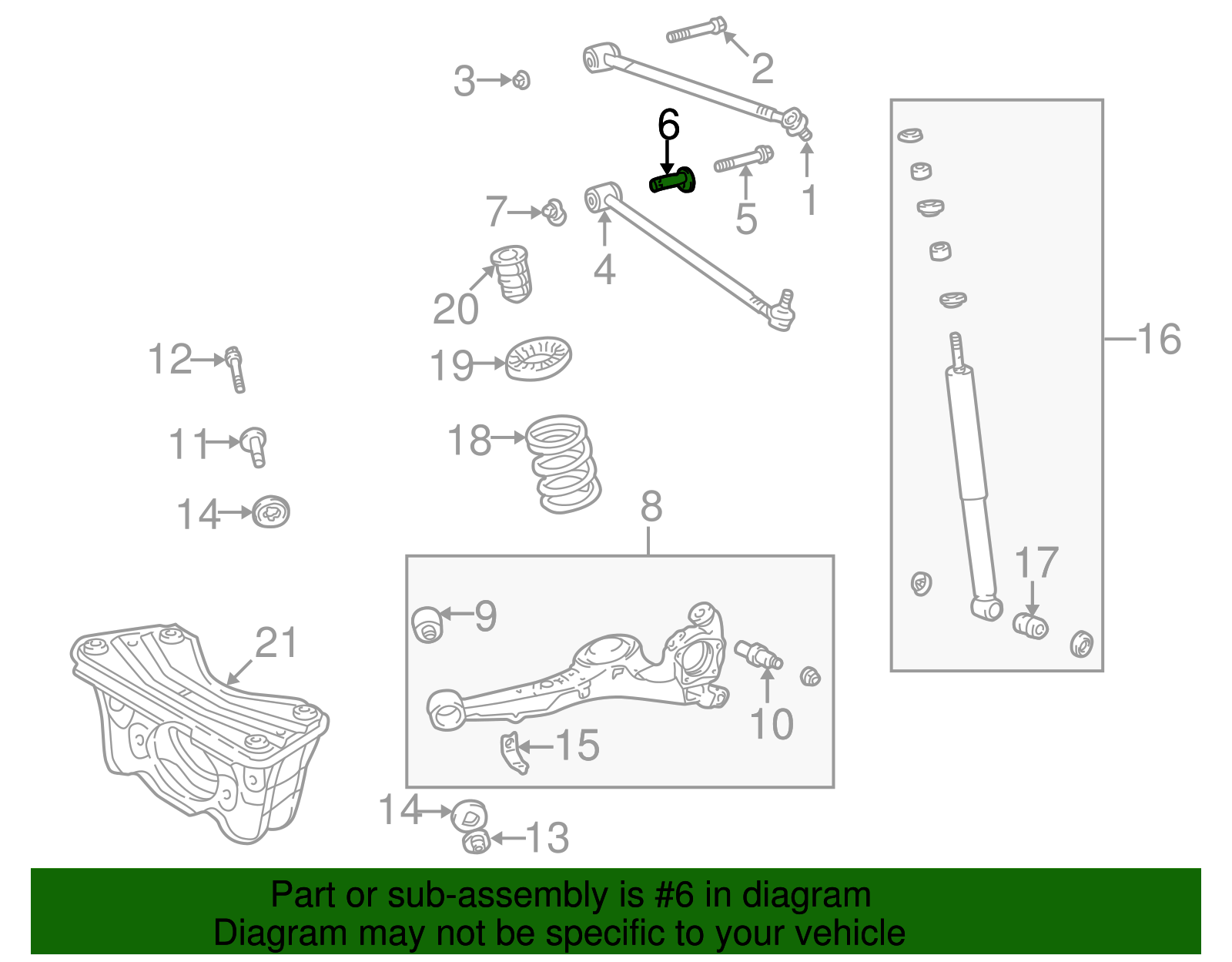 1996-2000 Toyota RAV4 Alignment Camber Adjusting Eccentric (Rear) 48409 ...
