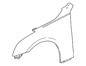 2016-2018 Cadillac ATS Front Passenger Side Fender 23378498 ...
