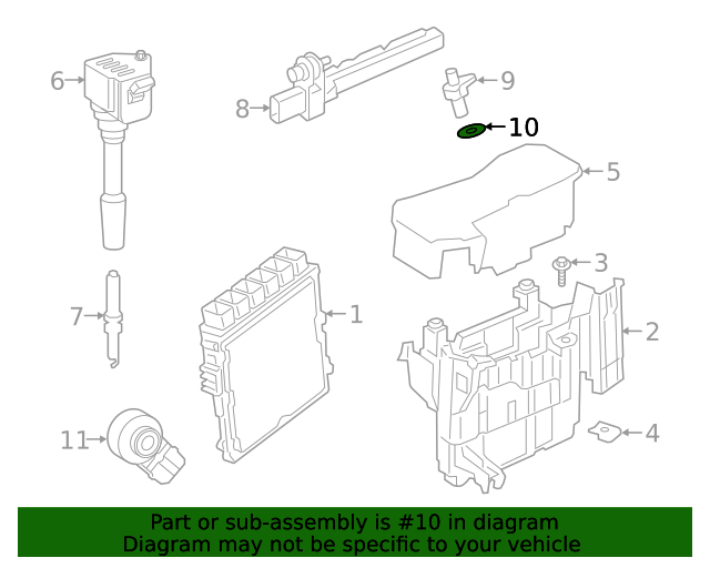 2020-2023 Toyota GR Supra Camshaft Sensor O-Ring 90118-WA013 | Toyota ...