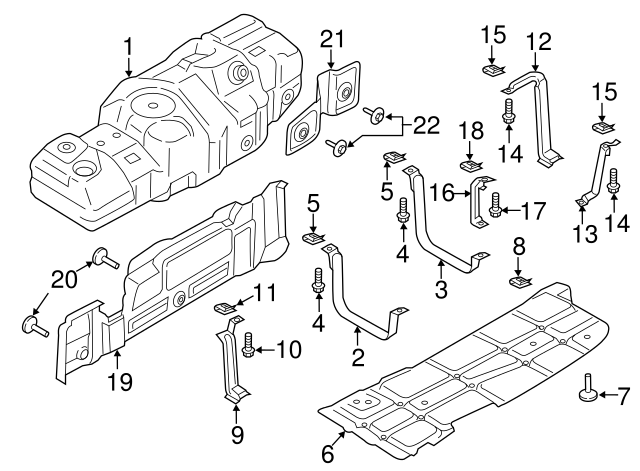 2020 Ford Fuel Tank Shield LC3Z-9A032-C | Blue Springs Ford Parts