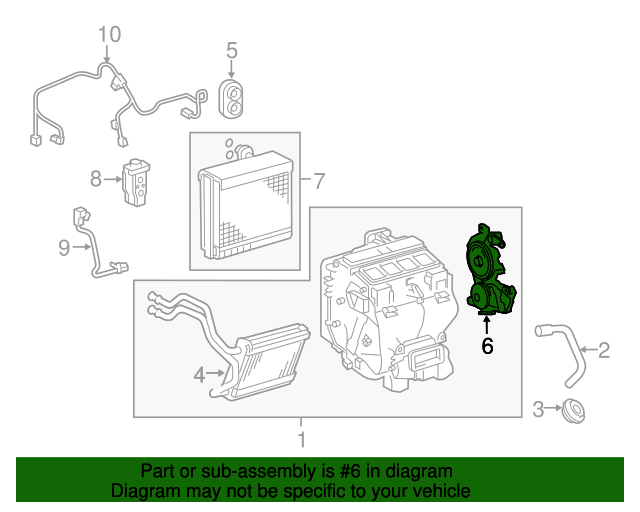 87106-06290 - HVAC Air Inlet Door Actuator - 2012-2017 Toyota Camry ...