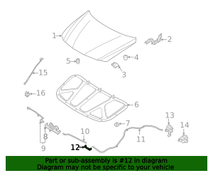 Genuine Release Cable Bracket for 2019-2024 Hyundai | Part# 64158-J3000 ...