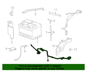 Genuine BMW 12-42-1-436-902 | Positive Cable | FREE Shipping on Most ...