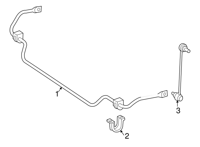 171-323-53-65 - Suspension Stabilizer Bar 2005-2011 Mercedes-Benz ...