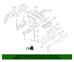BK2Z-6124386-A - Front Bracket 2015-2024 Ford | Ford Parts Direct