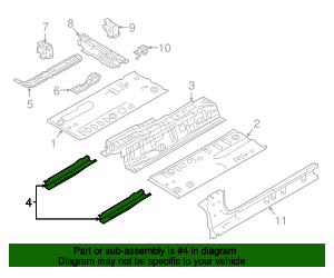 D10E-53-660A - Floor Reinforced - 2018-2021 Mazda CX-3 | Mazda Swag