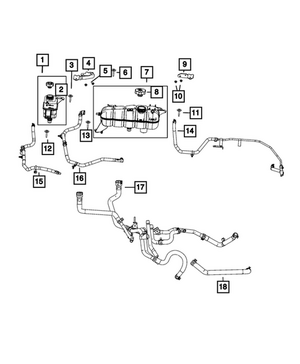 2019-2025 Ram 1500 Coolant Hose And Tube 68309959AE | Mopar eStore