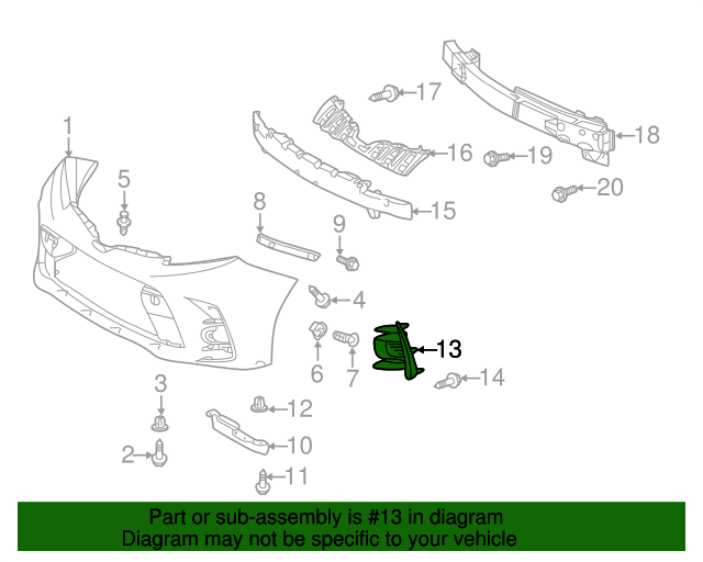 52128-08060 - Hole Cover 2018-2020 Toyota Sienna | Longo Toyota Parts