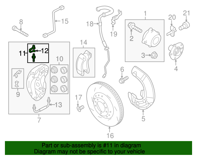 Porsche OEM Brake Bleeder Screw Part# 958-351-121-00 | OEM Vehicle Parts