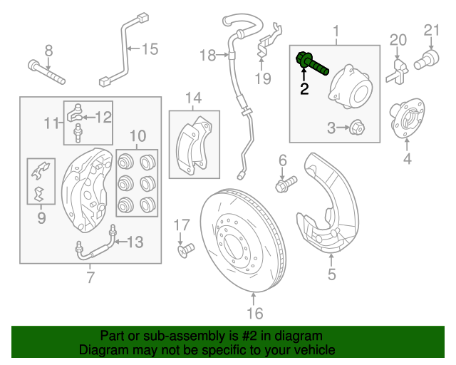 2011-2024 Porsche Bearing Assembly Mount Bolt WHT-004-835 | Sunset ...
