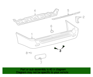 1998-2007 Toyota Land Cruiser Bumper Cover Lower Bracket 52185-60080 ...