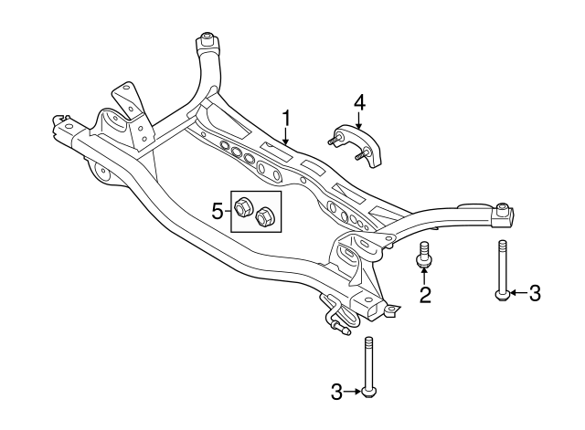 5Q0-505-315-G - Suspension Cross-Member 2015 Audi | Audi OEM Parts