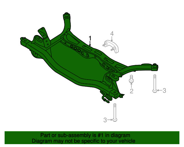 5Q0-505-315-G - Suspension Cross-Member 2015 Audi | Audi OEM Parts