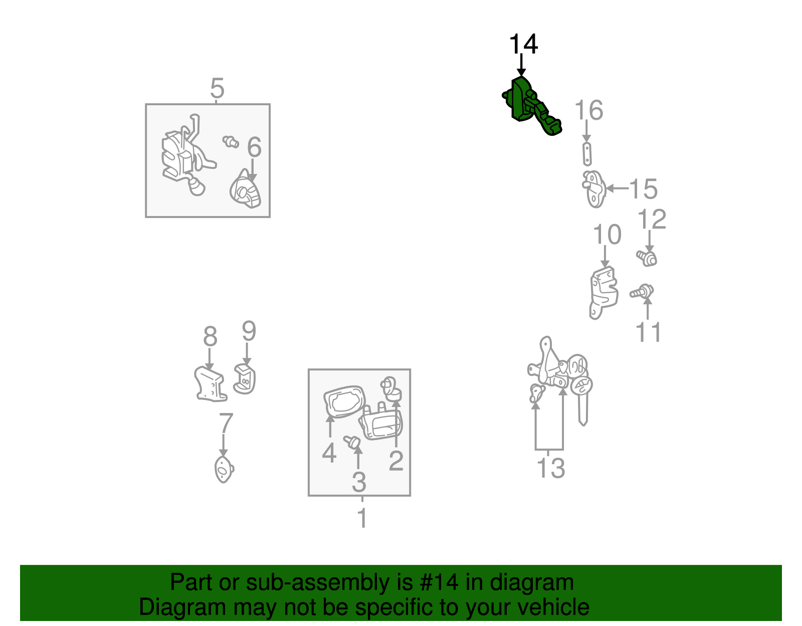 2001-2005 Toyota RAV4 Door Check 68650-42040 | OEM Parts Online