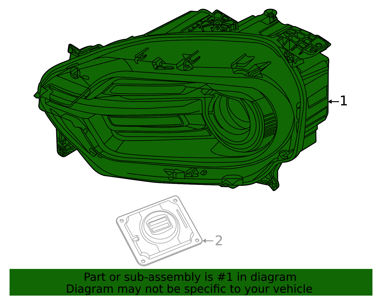 M1PZ-13008-L - Composite Assembly 2021-2024 Ford Bronco Sport | Ford ...