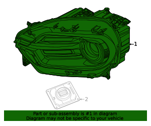 2021-2024 Ford Bronco Sport Composite Assembly m1pz13008l | TascaParts.com