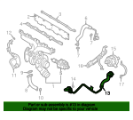 OEM BMW Coolant Return Line Part# 11538854735 | BMW Parts Center