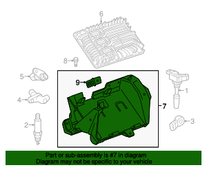 84013975 - Engine Control Module Bracket GM 2014-2019 Cadillac CTS ...