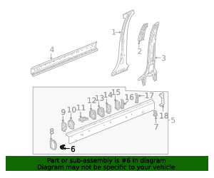 2021-2022 GM Inner Rocker Front Bracket 84601686 | GMPartsDirect.com